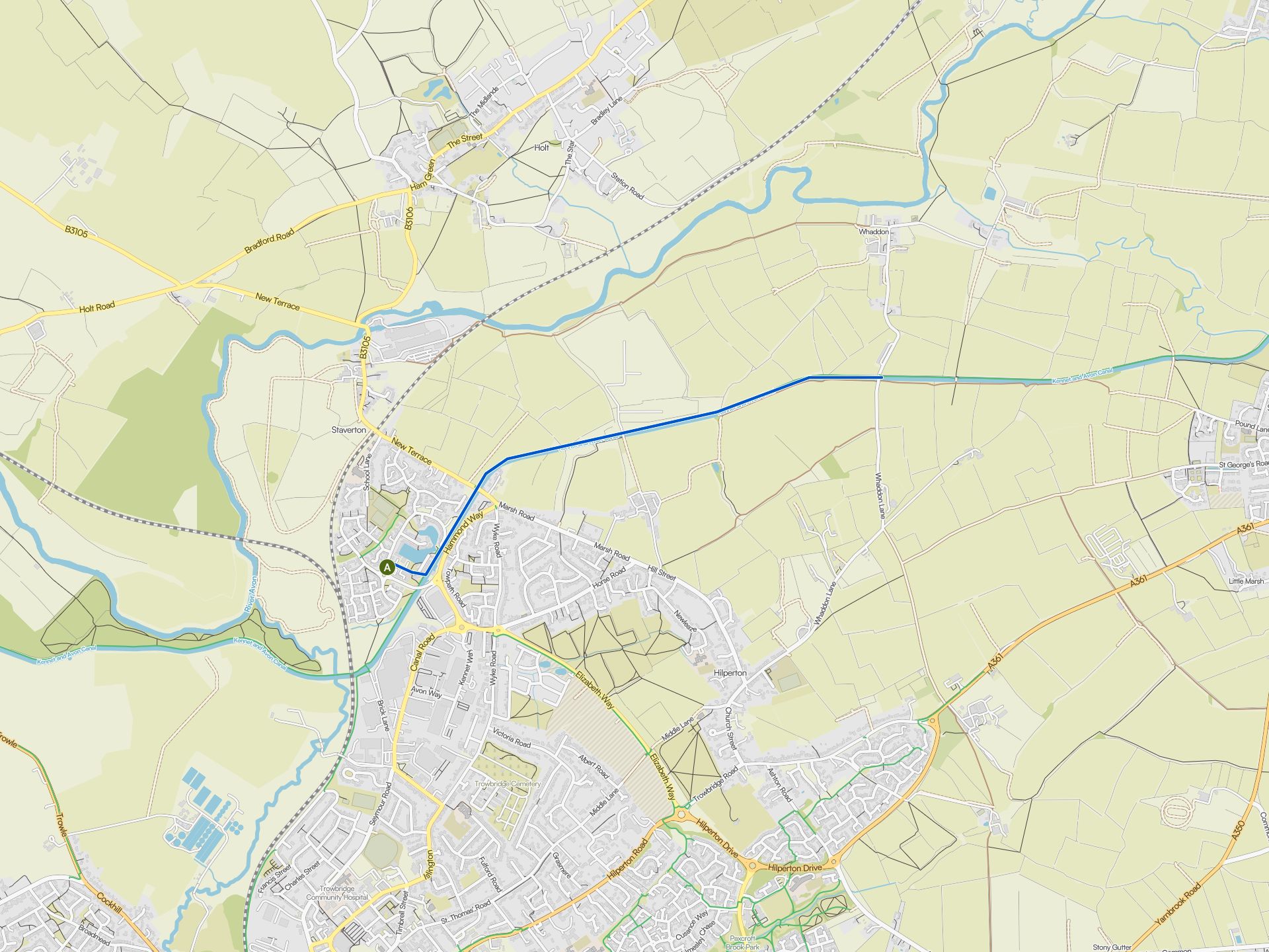 Les plus belles randonnées depuis un arrêt de bus autour de Staverton ...
